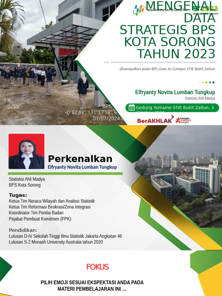 Data Strategis Untuk BPS Goes To Campus | PDF