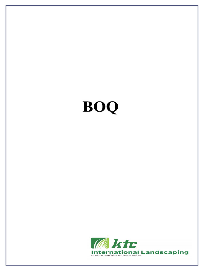 Boq Draft | PDF