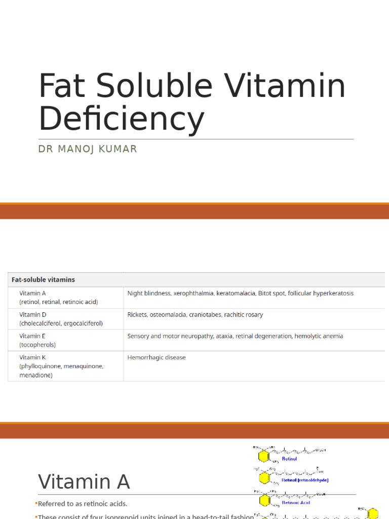 4.fat Soluble Vitamin Deficiency - 124841 | PDF | Vitamin A | Vitamin D