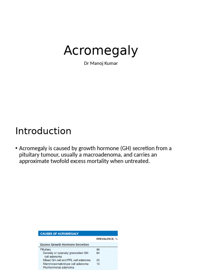 8.gigantism and Acromegaly - 125453 | PDF | Growth Hormone | Causes Of ...