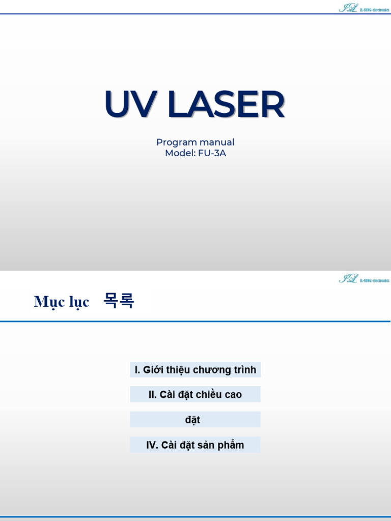 FU-3A Program Manual (VN Version) | PDF