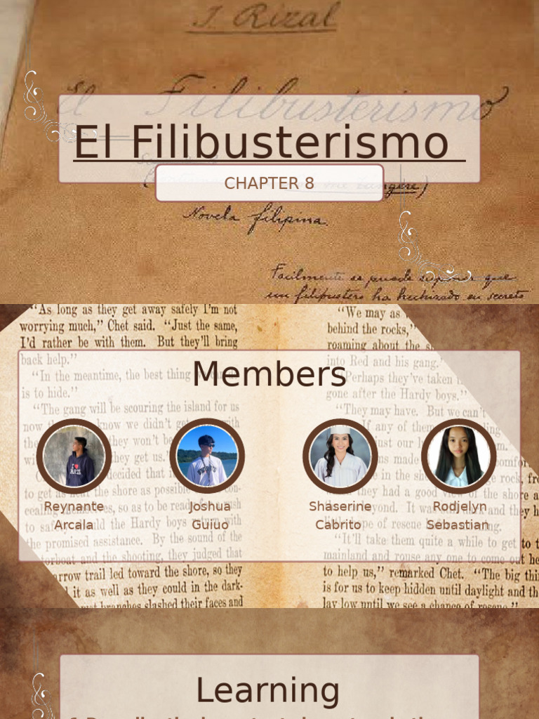 El Filibusterismo: Characters and Themes | PDF | Novels | Spanish ...