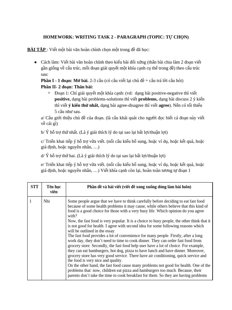 Writing Task 2 Paragraph (Other Topic) | PDF | Fast Food | Obesity