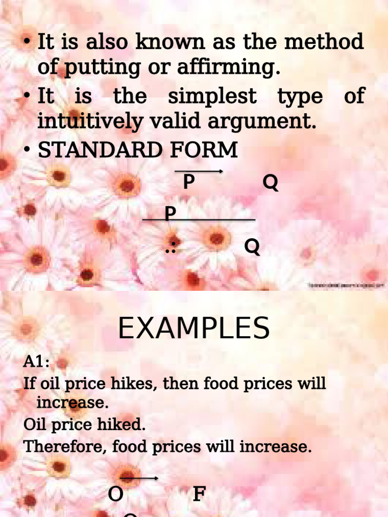 Basic Logical Argument Structures | PDF