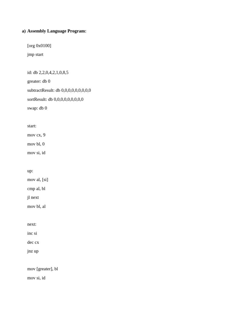 CS401 Assignment 1 | PDF CS401 Assignment 1 | PDF