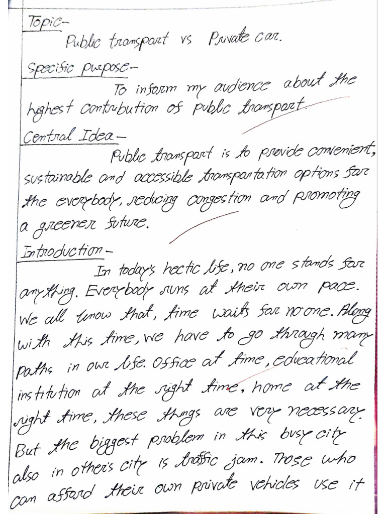 Speech Outline Sample | PDF