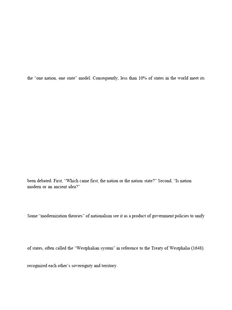 Nation State and Sovereignty | PDF | Nation State | Political Science