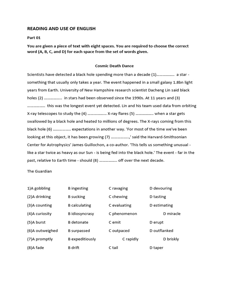 CPE Exam Pack 04 (READING AND USE OF ENGLISH) | PDF | Oceans | Carbon ...