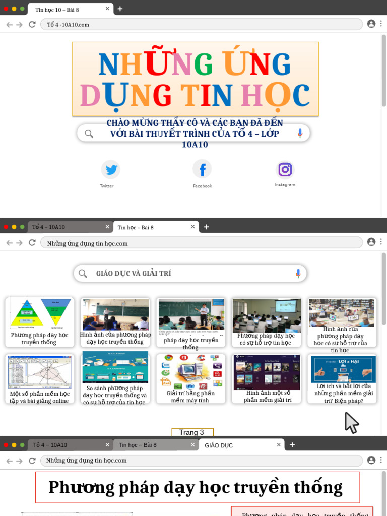 N G N C: Chào M NG TH Y Cô Và Các B N Đã Đ N Vibàithuyttrìnhcat 4-Lp 10A10 | PDF
