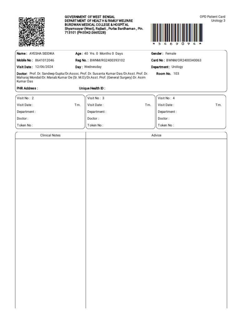 Onlinehmis - Wbhealth.gov - in OPDNewPatientReport - Aspx | PDF