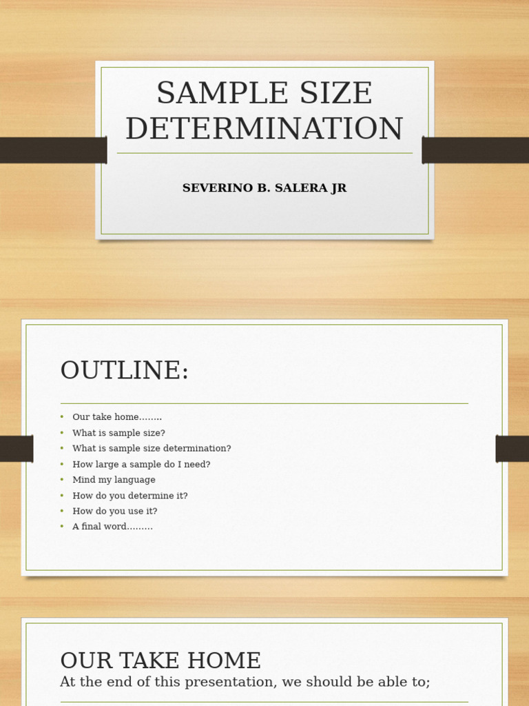 Sample Size Determination | PDF | Sample Size Determination | Confidence Interval