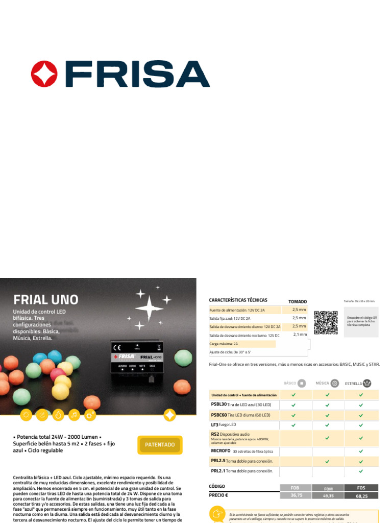 Frisa Presepi - Catálogo 2024-25 ESP. | PDF | Diodo emisor de luz ...