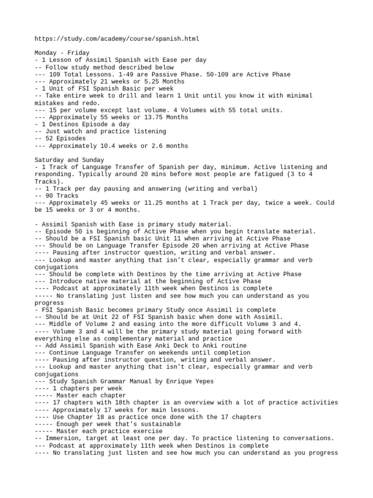 Study Plan | PDF | Human Communication | Linguistics