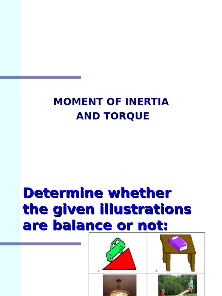 2q Week9 PPT Moment of Inertia | PDF | Rotation Around A Fixed Axis ...