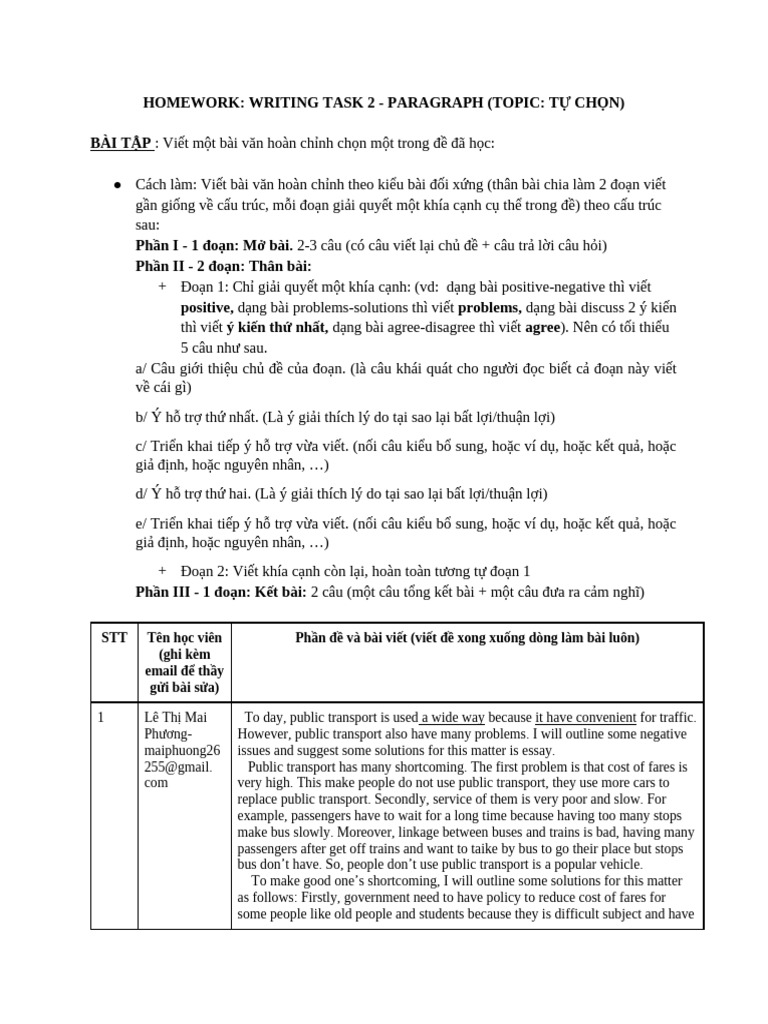 Writing Task 2 Paragraph | PDF
