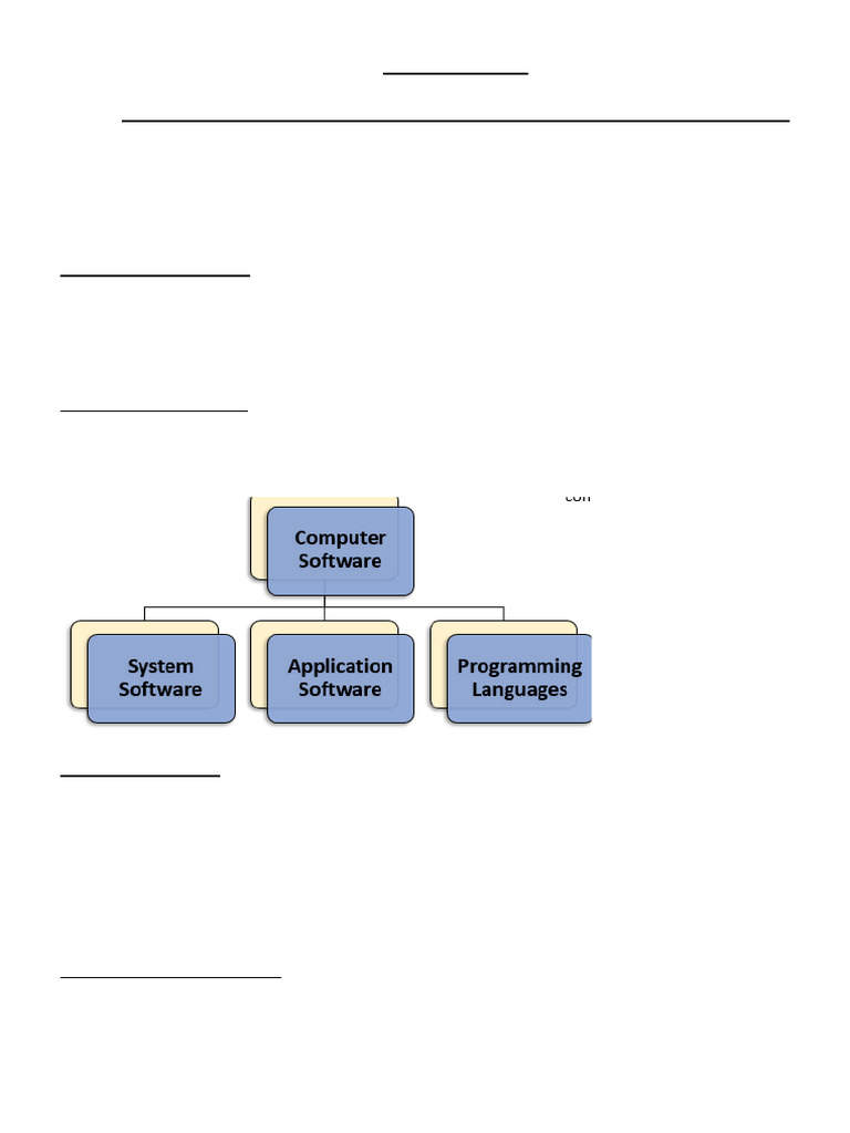 Chapter 1 Overview of Computer SW and Programming Language | PDF | Programming | Computer Program