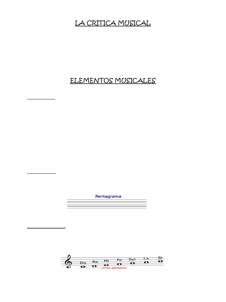 Guía de Crítica Musical | PDF | Clave | Melodía