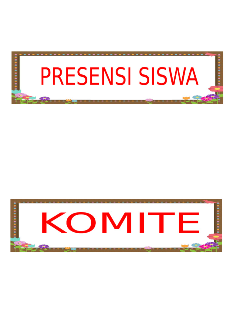 Tulisan Absensi | PDF