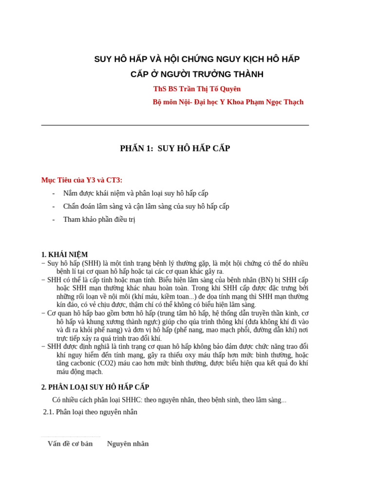 Suy Ho Hap ARDS | PDF