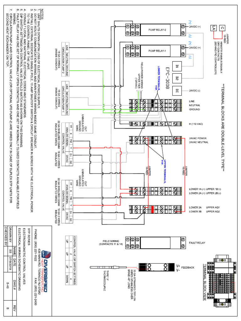 S 40 Rev B STP Electrical Wiring Schematic Drawing | PDF