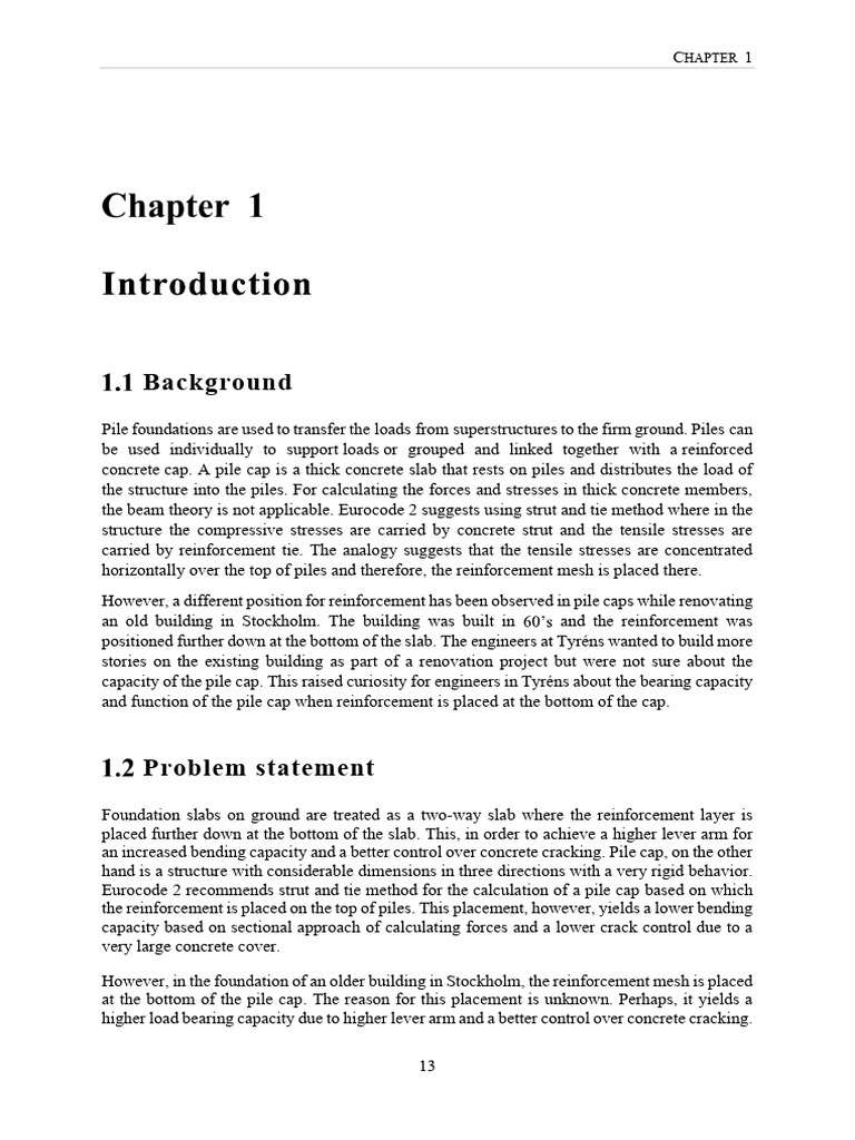 Thesis Pile Cap 2 | PDF | Deep Foundation | Bending