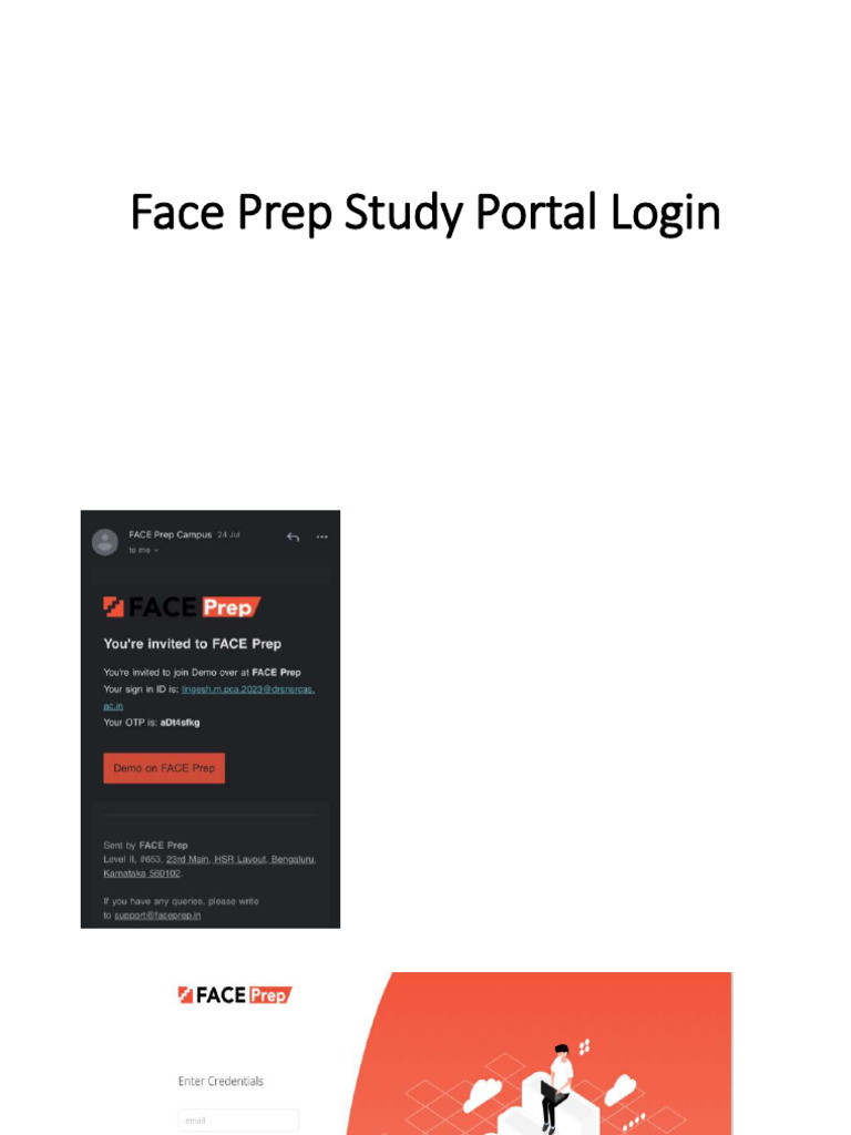 Face Prep Portal Login Guide | PDF