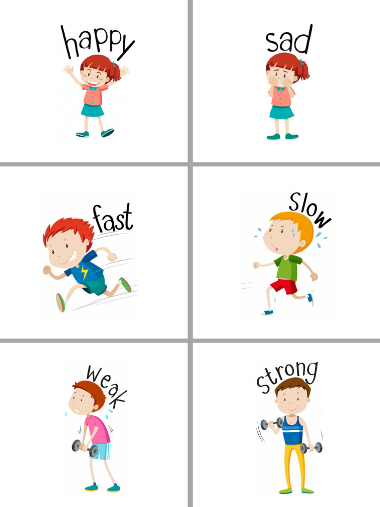 Opposites Matching Game | PDF