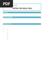 Tangent Screen Visual Field Testing | PDF | Retina | Color