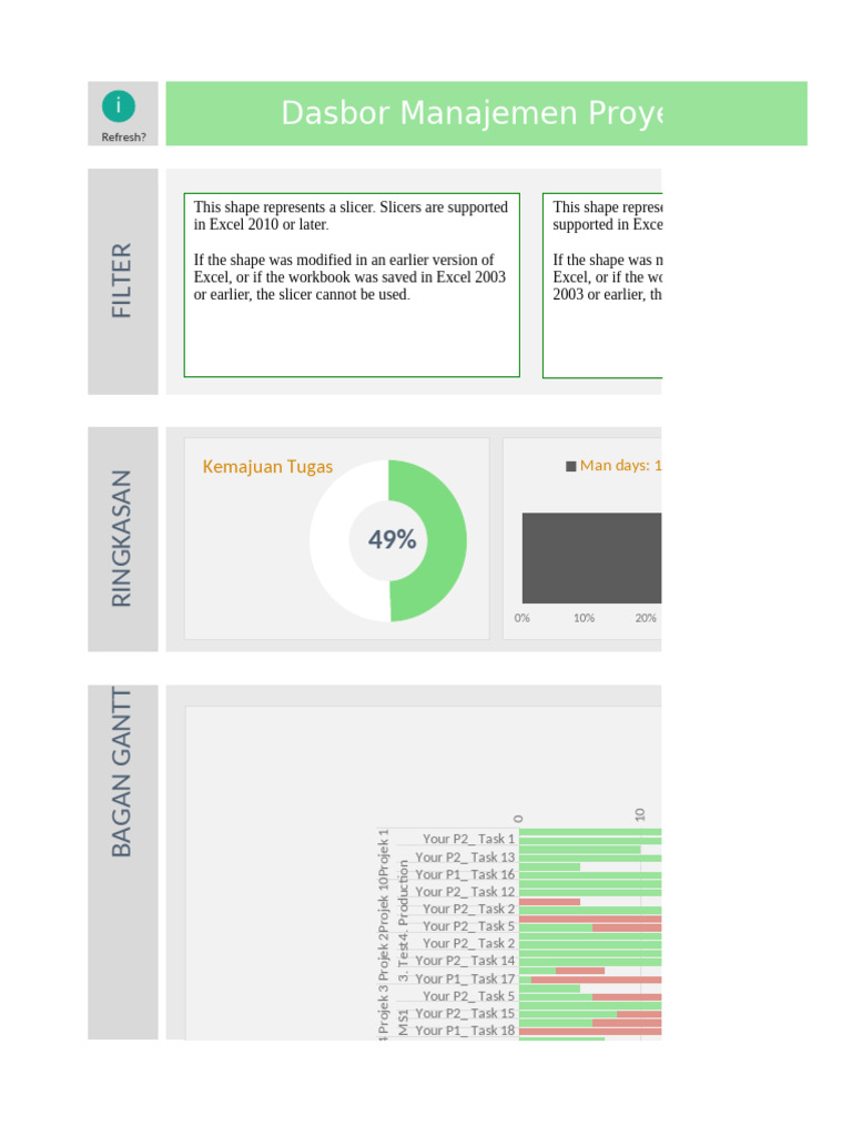 PMD02 Project Management Dashboard - Multiple Projects | PDF