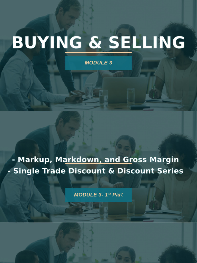 2 - Mark Up, Mark Down Discount | PDF | Gross Margin | Prices