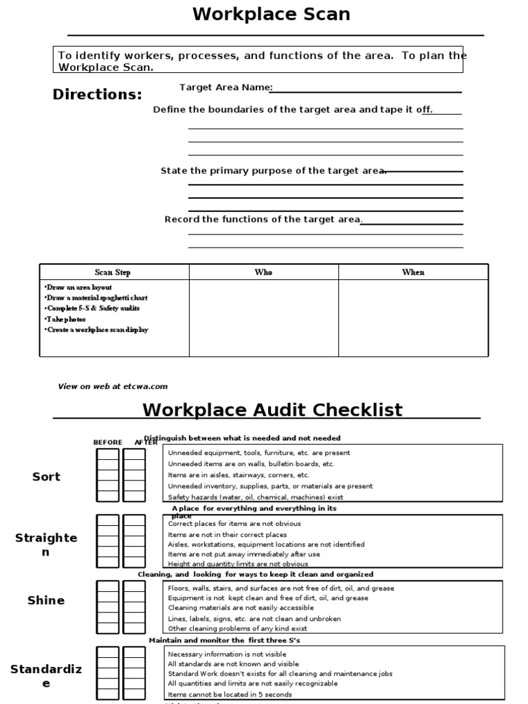Lean 5S Forms | PDF | Lean Manufacturing | Cabinetry