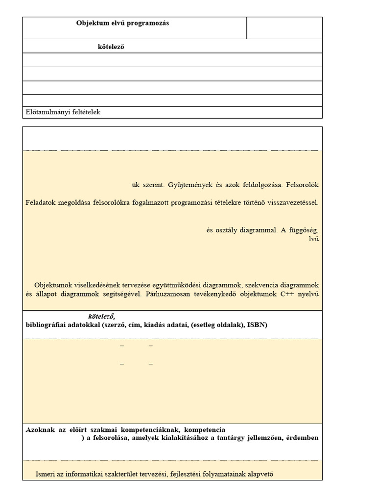Objektum Elvű Programozás | PDF