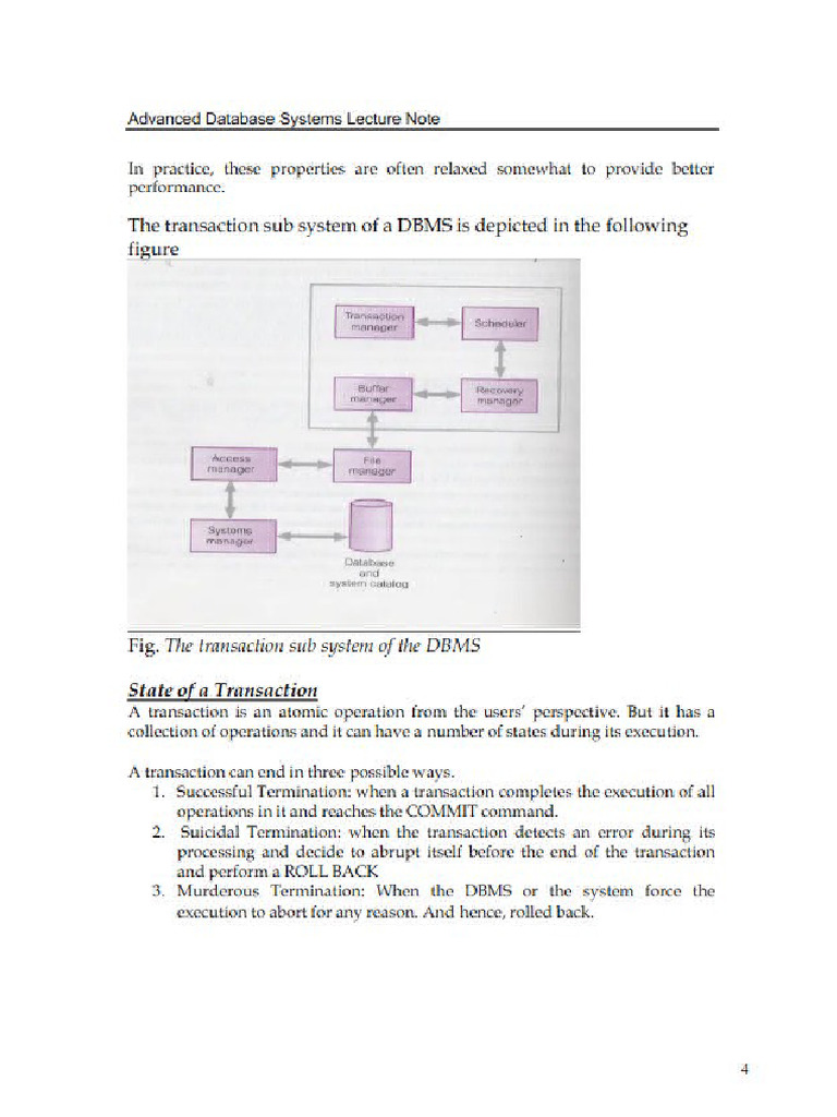 Advance Database Note | PDF