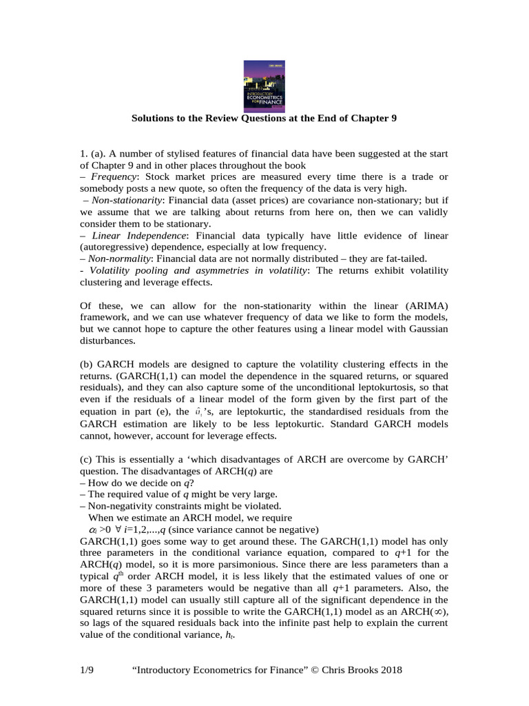 Chapter9 Solution | PDF | Statistical Theory | Applied Mathematics