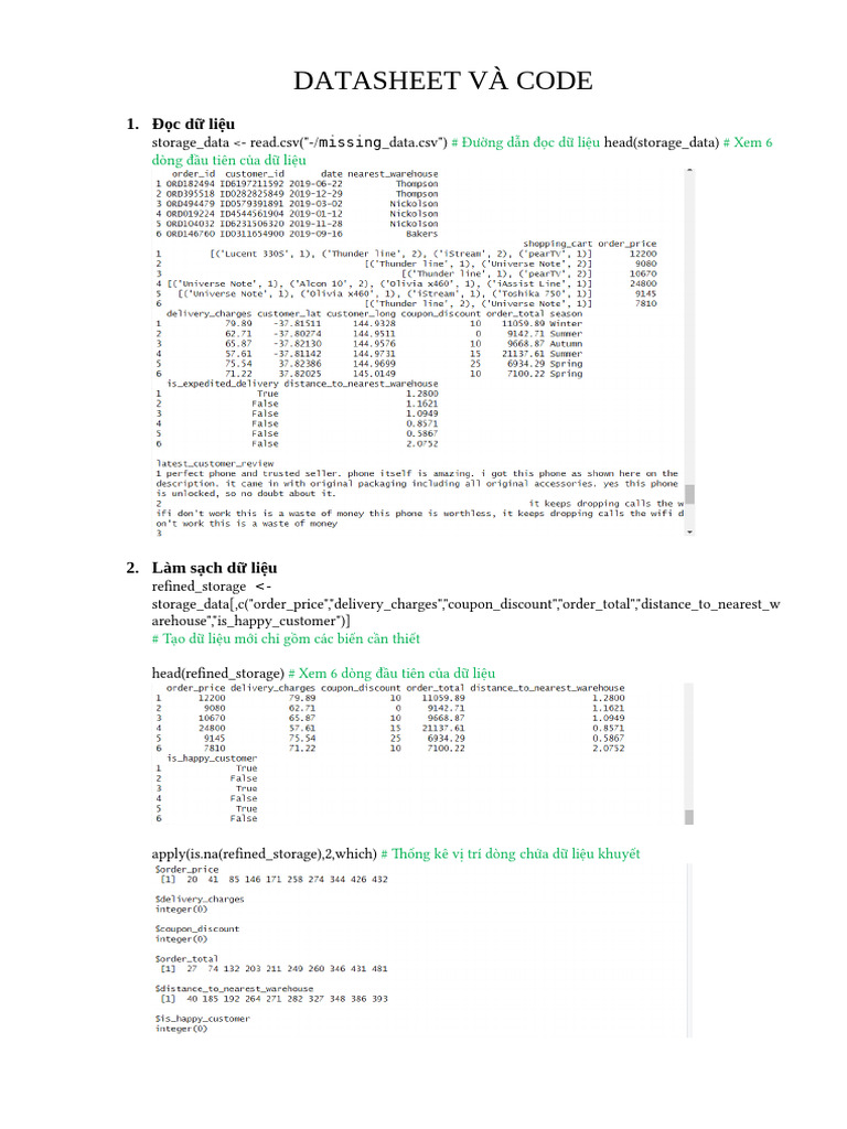 Datasheet Và Code | PDF