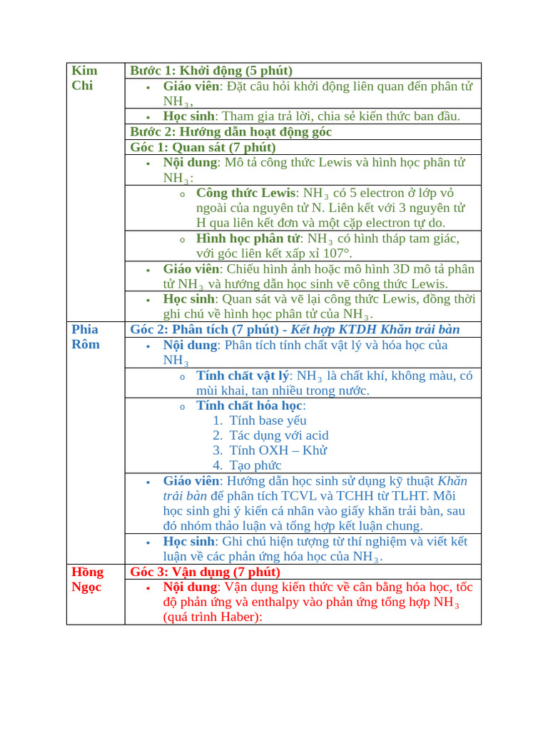 Kịch bản PPDH | PDF