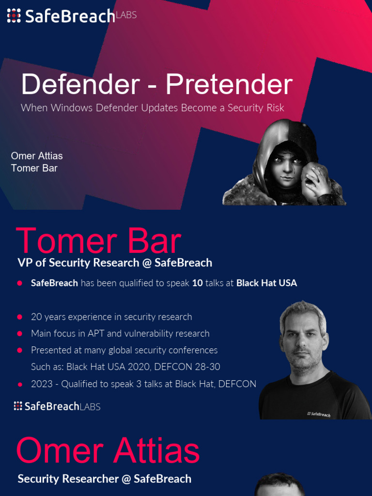 US 23 Tomer Defender Pretender Final | PDF | Malware | Computer File