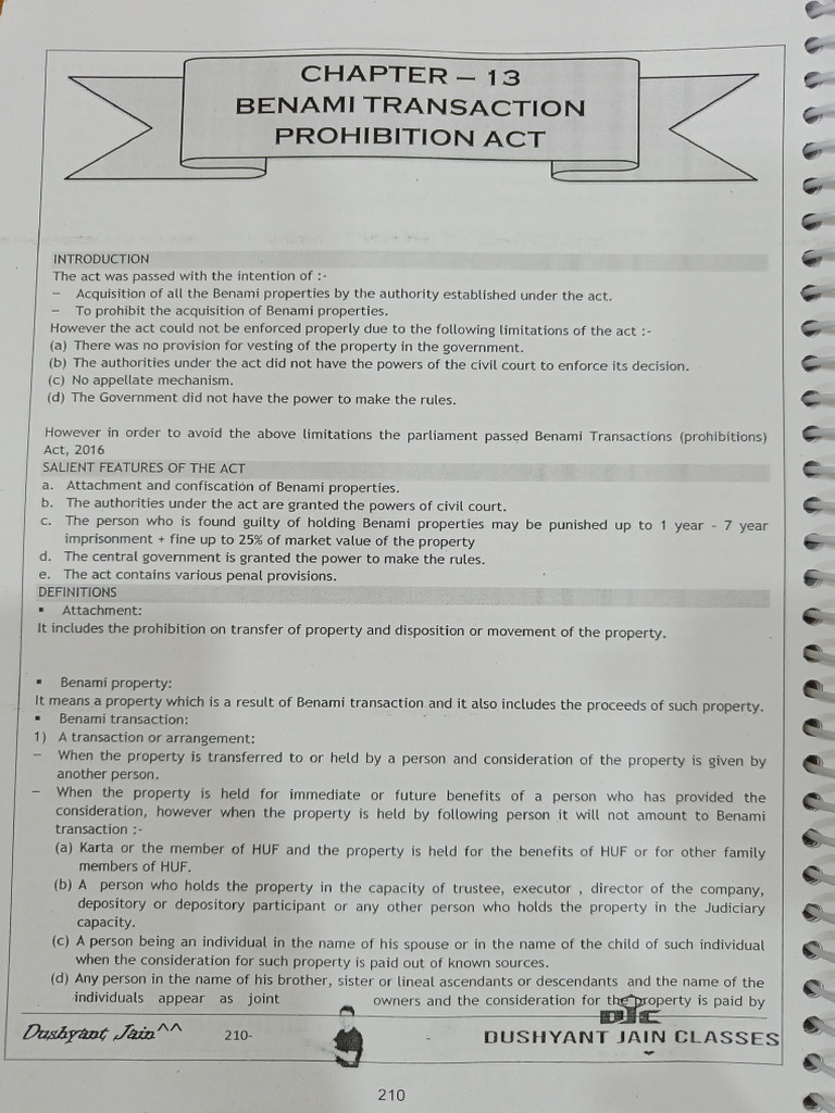 Benami Transaction Prohibition Act | PDF | Tribunal | Appellate Court