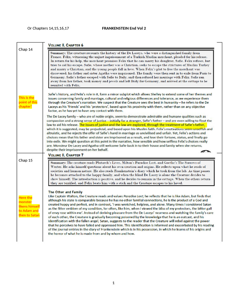 END VOL 2 C14-17 Frankenstein | PDF