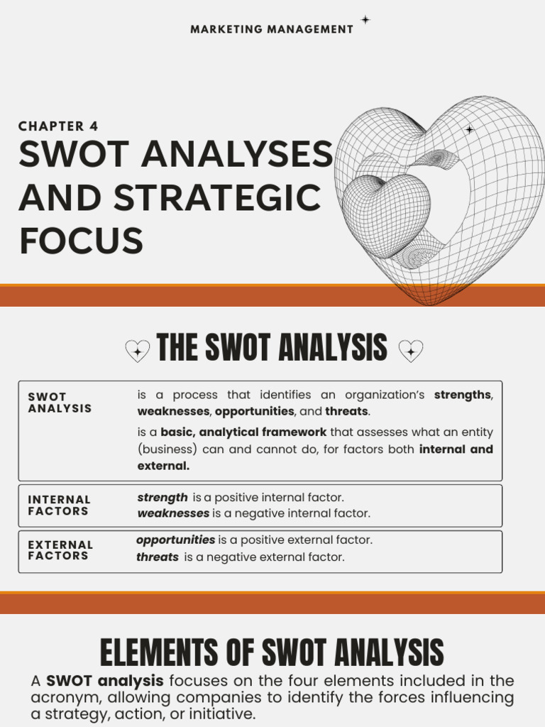 Chapter 4 - SWOT Analysis and Strategic Focus | PDF | Swot Analysis ...