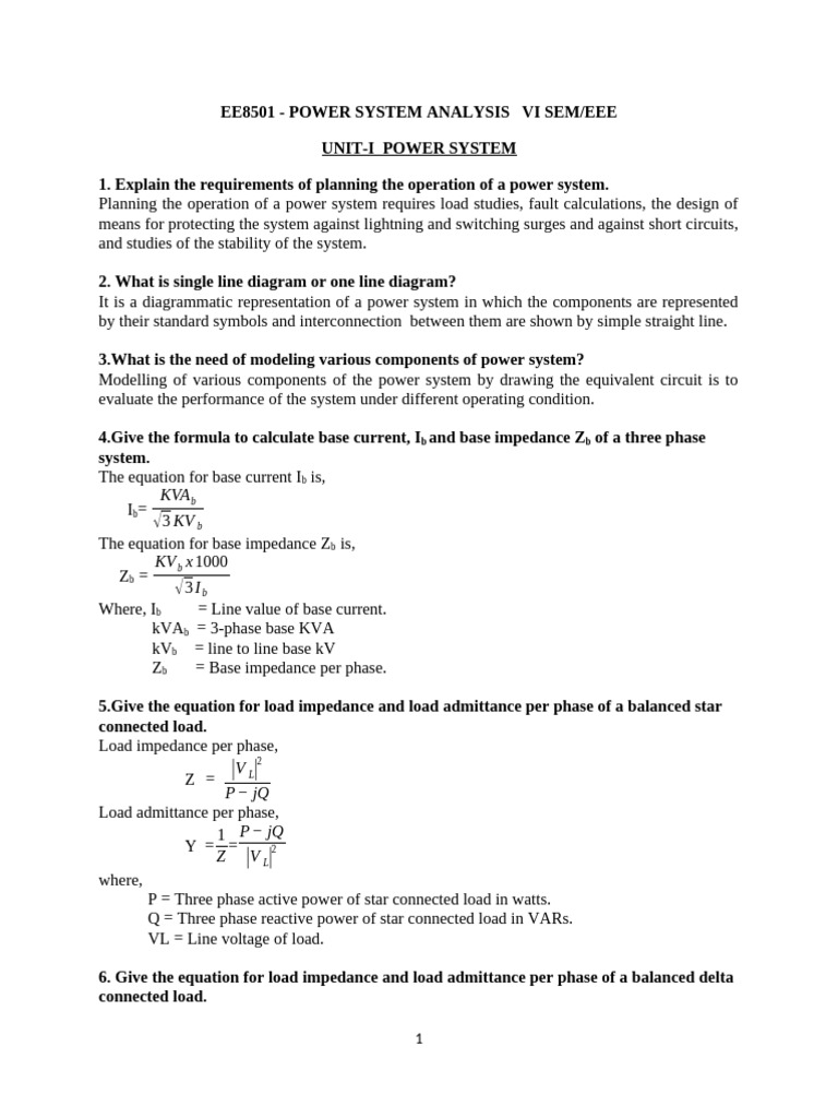 Psa Unit12marks | PDF | Electrical Impedance | Electricity