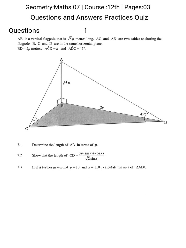 Geometry Maths | PDF | Elementary Mathematics | Euclidean Geometry