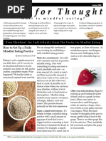 Script Mindful Eating | PDF | Mouth | Senses