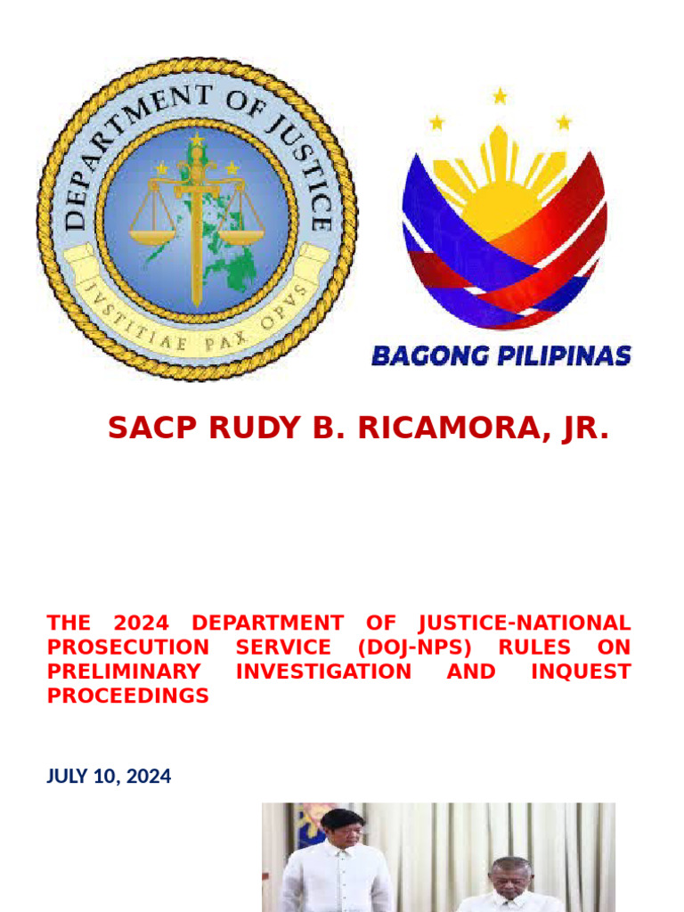 Rules On Preliminary Investigation and Inquest | PDF | Prosecutor ...