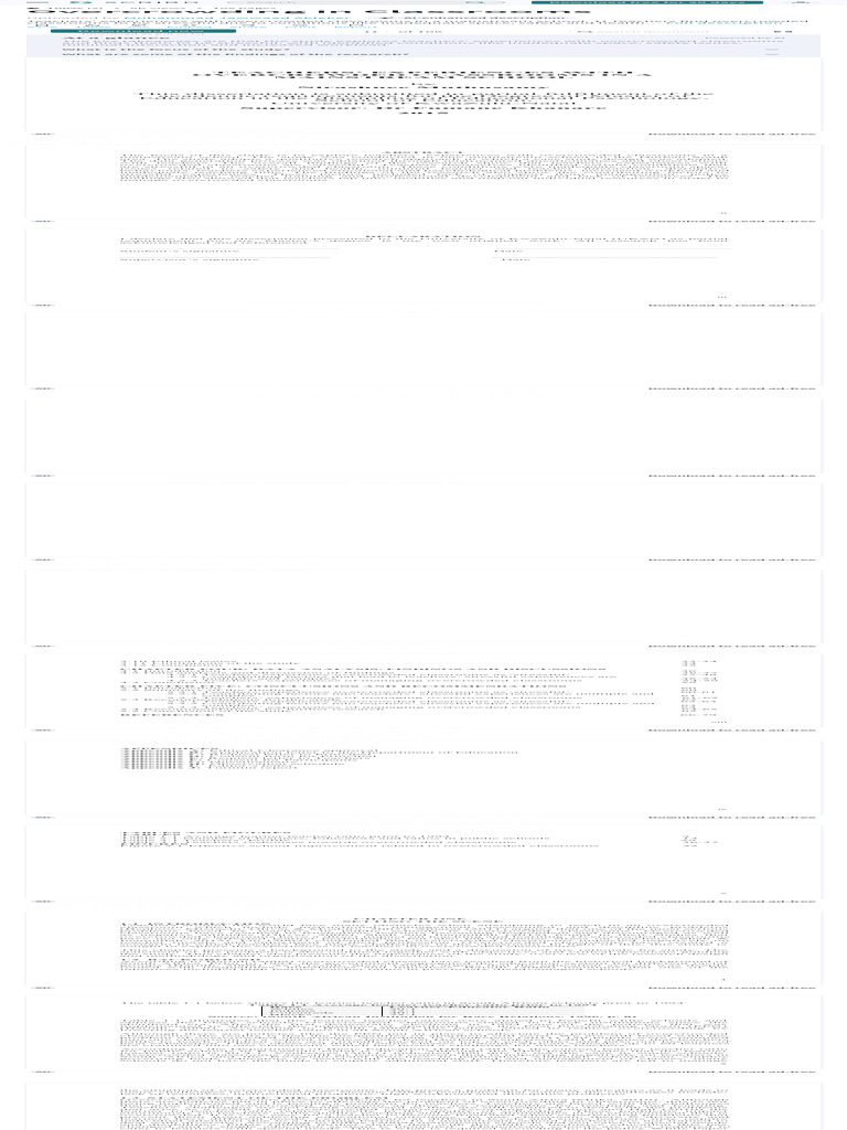 Overcrowding in Classrooms PDF Qualitative Re | PDF | Teachers | Learning