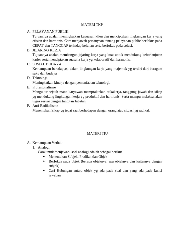 Materi TKP | PDF
