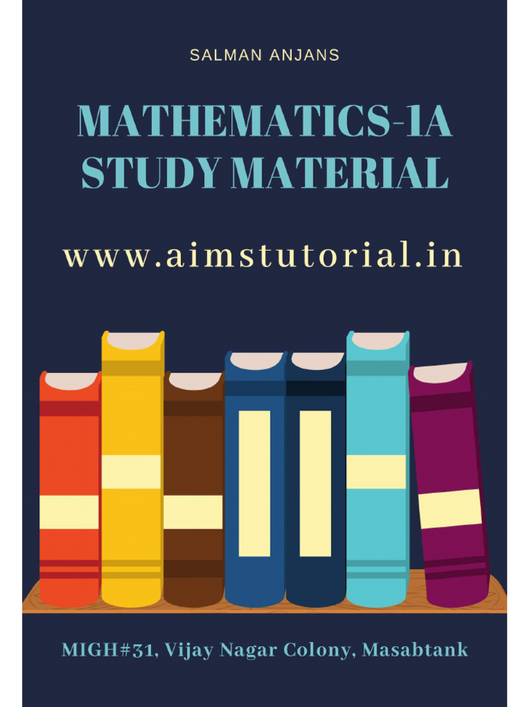 Mathematics 1A Blueprint Overview | PDF | Function (Mathematics ...
