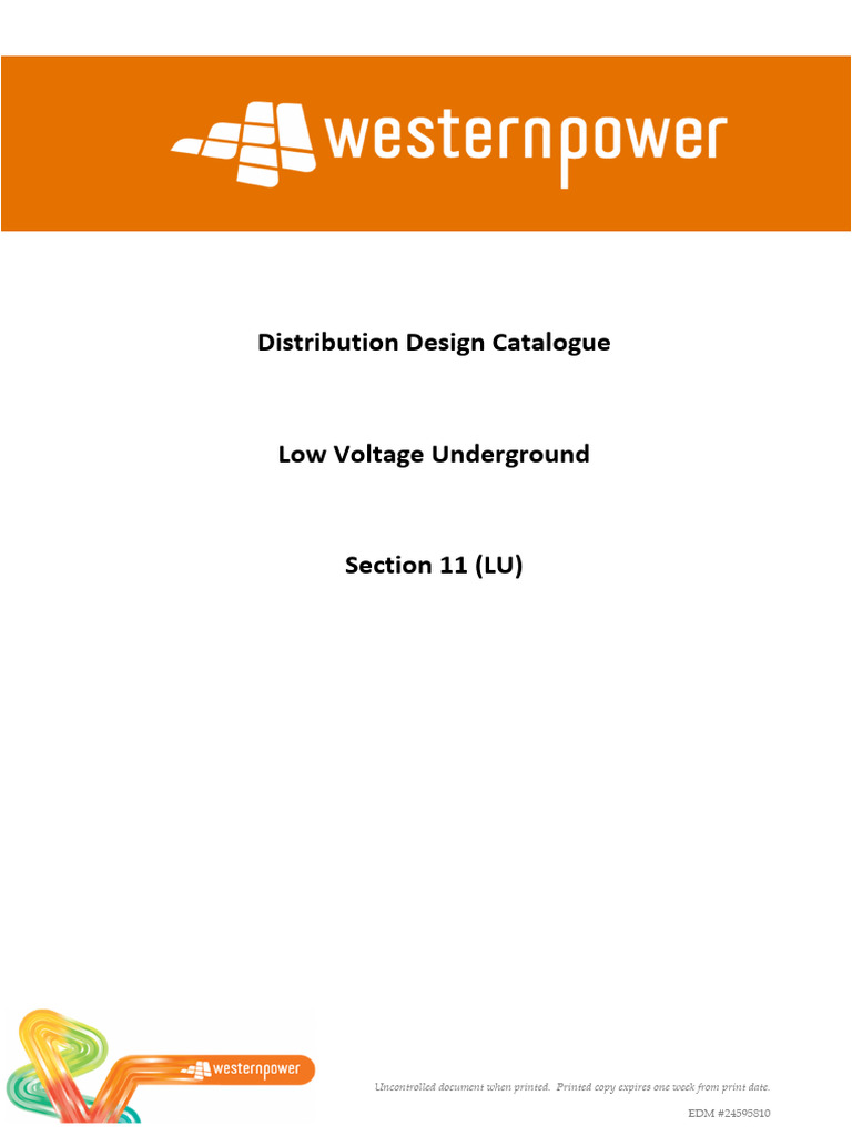 Distribution Design Catalogue Low Voltage Underground | PDF | Fuse ...