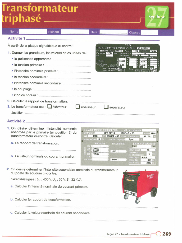 6L27S-Transformateur Triphasé | PDF