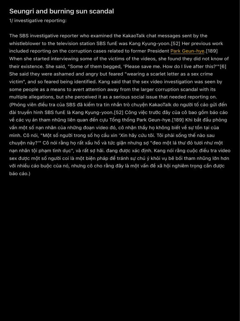 Seungri and Burning Sun Scandal | PDF